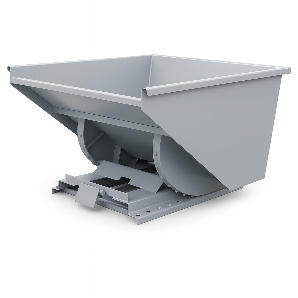 Forklift Dumpster, Self-Dumping W/ Bump Release, 1-1/2 Cu. Yd, 4000 Lbs ...