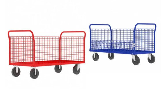 Platform Cage Carts 4-sided 1,600 lbs Capacity Ultra Heavy Duty – Dwixt